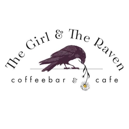 The girl and the raven logo – Abingdon Farmer's Market